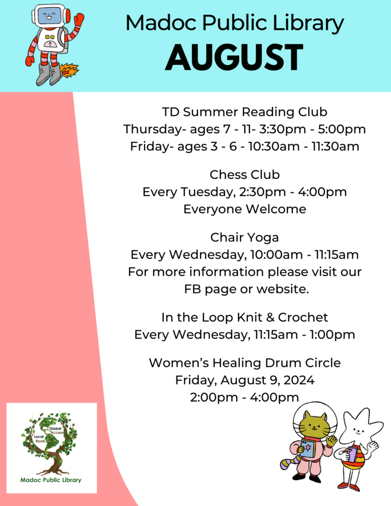 Madoc Public Library | Local Roots. Global Access.